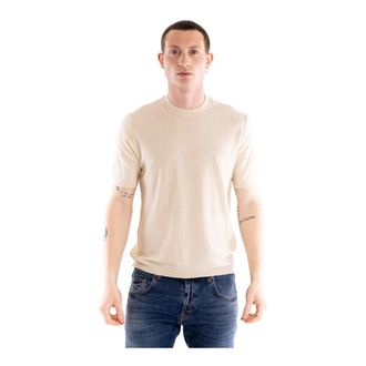 Paolo Pecora Rundhals-T-Shirt - - Knitwear - Herren - Beige - M