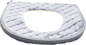 DOITOOL Toilettensitzauflage Weich und Wärmeisolierendes Wc Sitzkissen mit Feinem Waschbar rutschfest für Toiletten Geeignet Praktische Badezimmer Sitzmatte