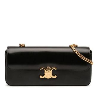 Celine Sac bandouli&egrave;re en cuir pr&eacute;-poss&eacute;d&eacute; - Femme - Pre-owned - Noir - Taille: ONE Size