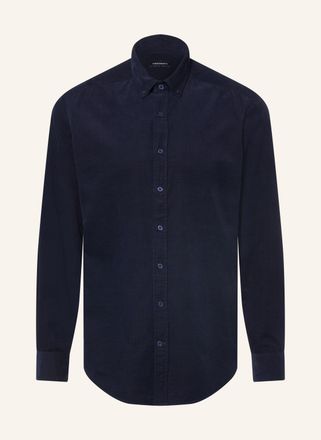 Strokesman's Strokesmans Cordhemd Slim Fit blau