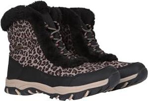Mountain Warehouse Ohio Bottes de neige thermiques courtes pour femme - R&eacute;sistantes &agrave; la neige, IsoDry, Fausse fourrure et Thermiques Test&eacute;es -20 &deg;C - Id&eacute;ales pour lhive