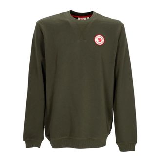 Fj&auml;llr&auml;ven Homme, Sweatshirts et sweats &agrave; capuche, Vert, Taille: S SweaT-shirt col rond 1960 Deep Forest