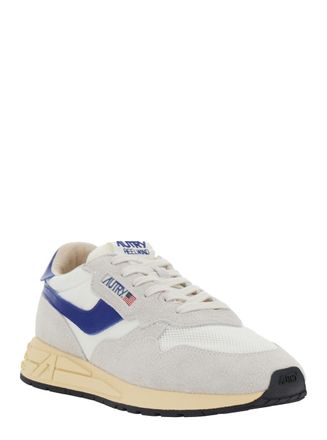 Autry Mens Sneakers Reelwind Grey Leather Nylon Trainers