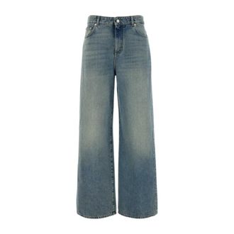 Alexander McQueen Wide Leg Jeans - - Jeans - Damen - Blau - W25