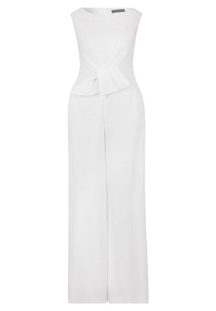 Vera Mont Damen Jumpsuit mit weitem Bein Rohwei&szlig;,34
