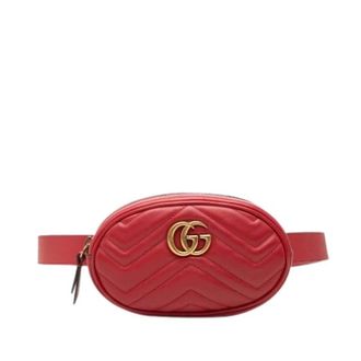 Gucci Pre-owned Gesteppte G&uuml;rteltasche - - Pre-owned - Damen - Rot - ONE SIZE