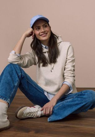 Cecil Sweatshirt mit gerafftem Elastiksaum