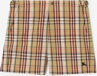 Burberry Short de bain en seersucker Check, Size: XXXL