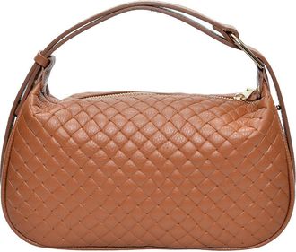 Anna Luchini Braun Rindsledertasche