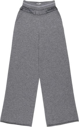 Nenette Femme, Pantalons, Gris, Taille: 38 FR Wide Pantalons