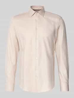 Jake*s Slim Fit Business-Hemd aus reiner Baumwolle