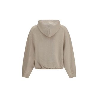 Jacquemus Hooded Cotton Sweatshirt - Beige