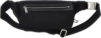 Saint Laurent Canvas and Leather Belt Bag - Black
