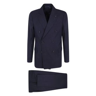 Lardini Double Breasted Suits - Homme - Costumes - Bleu - Taille: 3XL