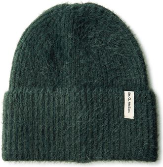Street One Damen 5706452 Federgarn Beanie, Juniper Green Mel., Einheitsgröße EU