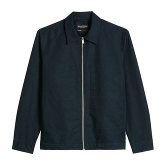 Marc O'Polo Gewebtes Overshirt - - Jackets - Herren - Blau - 2XL