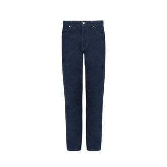 Carolina Herrera Denim Relaxed Fit Jeans mit Orillo-Detail - - Jeans - Herren - Blau - W36