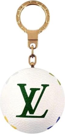 Louis Vuitton Porte-cl&eacute;s en toile Pre-owned - Femme - Pre-owned - Blanc - Taille: ONE Size
