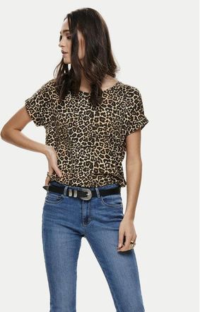 Only T-Shirt Moster 15182852 Braun Regular Fit