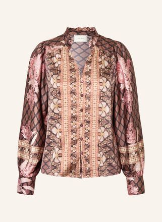 Neo Noir Neo Noir Satinbluse Massima Mit R&uuml;schen schwarz