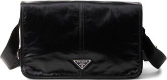 Prada Schultertasche aus Leder - Schwarz