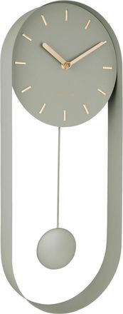 Karlsson Wanduhr Penndulum Charm, Grün, Metall, 20x50x5 cm, Dekoration, Uhren, Wanduhren