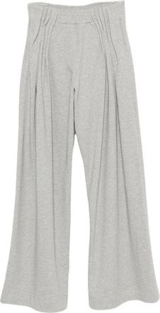 Dries Van Noten Weite Hose mit Bundfalten - - Trousers - Damen - Grau - S
