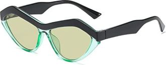 Generic Lunettes de soleil triangulaires oeil de chat pour hommes et femmes photographie de rue ombrage extérieur (couleur : B, taille : moyen) 2026, D, Taill