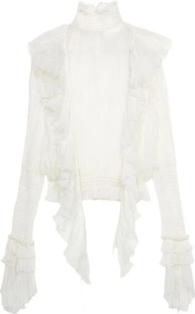 Blumarine Femme, Blouses et Chemises, Blanc, Taille: 36 FR Chemise