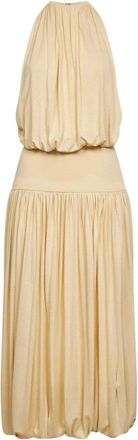 Toteme Femme, Robes, Beige, Taille: 38 FR Gathered Dress