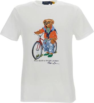 Polo Ralph Lauren Homme, Tops, Blanc, Taille: S T-shirt ras du cou