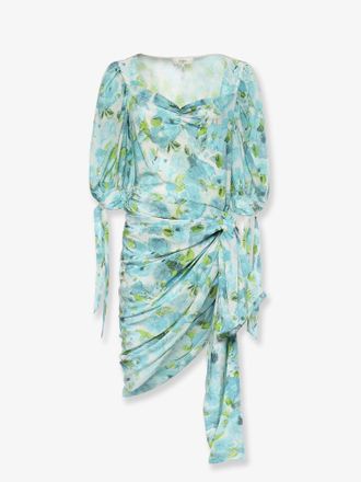 Chlo&eacute; Silk dress with multicolor floral print - CHLOE - gender_Woman