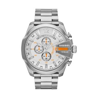 Diesel Mega Chief Chronograph Uhr - - Accessories - Herren - Grau - ONE SIZE