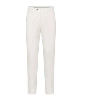 Oscar Jacobson Homme, Pantalons, Blanc, Taille: XL Chino Slim Fit avec Taille R&eacute;glable