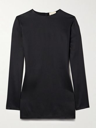 Khaite Vlad Oberteil Aus Satin - Schwarz