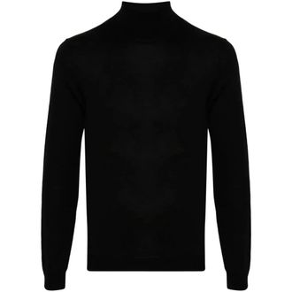 Roberto Collina Schwarzer Merinowollstrickpullover - - Knitwear - Herren - Schwarzk - 2XL