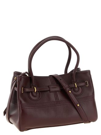 Chlo&eacute; Lambskin Leather Shoulder Bag - Bordeaux