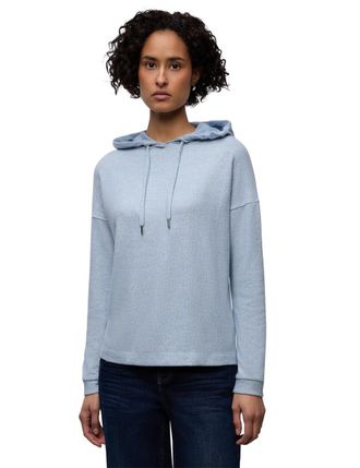 Street One Melange Hoodie Shirt Frosted Blue Mel. 36