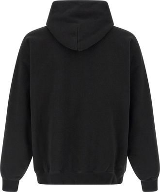 Balenciaga Paris Thunderstorm Graphic Hoodie - Black