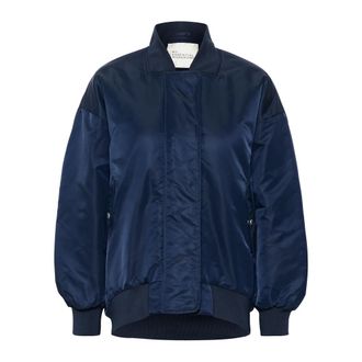 MY ESSENTIAL WARDROBE Dunkel Saphirblaue Bomberjacke - - Jackets - Damen - Blau - XS