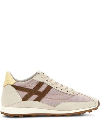 Hogan Low-Top Sneaker - Silk And Nylon Sneakers - Gr. 37,5 (EU) - in Beige - f&uuml;r Damen