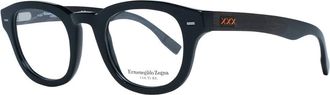 Ermenegildo Zegna Schwarze Herren Optische Brillen Runde Stil - - Accessories - Herren - Schwarzk - ONE SIZE