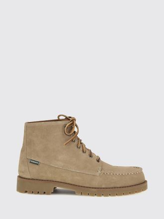 Sebago Schn&uuml;rstiefeletten Parker aus Veloursleder mit Mokassinnaht