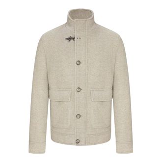 Fay Blouson Bomber en Laine - Homme - Vestes - Beige - Taille: S