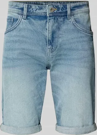 Tom Tailor Regular Fit Jeans Bermudas aus Baumwoll-Mix