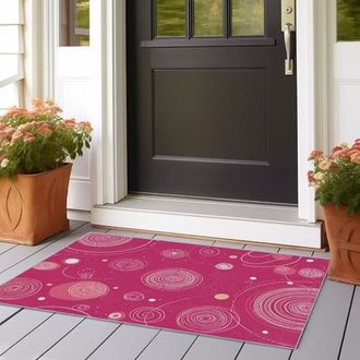 Generic Rose Tapis Doux et Moelleux, Abstrait Pois Motifs Tapis Design &agrave; Poil Ras Doux pour Salle &agrave; Manger Chambre Adulte et Ado 160 x 230 cm
