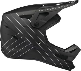100% 1 Status Youth Helm Schwarz - M