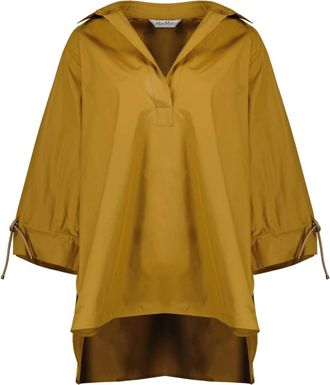 Max Mara Femme, Blouses et Chemises, Brun, Taille: 32 FR Adorni Blouse