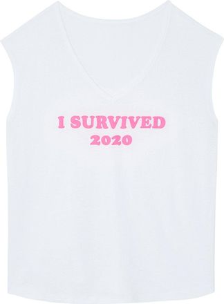 Kujten T-shirt col V lin - Tee Karol Survived