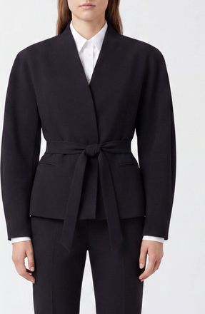 Andamane Veste blazer style peignoir avec ceinture &agrave; la taille